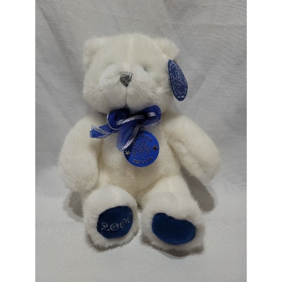 Build-A-Bear | Toys | Vintage Build A Bear Blue White Sparkle 200 ...